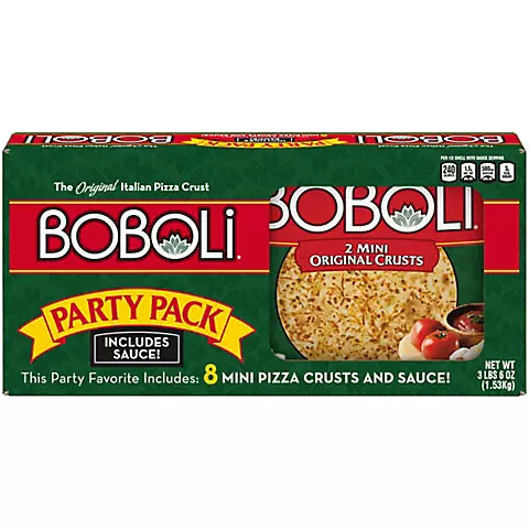 Boboli Party Pack Mini Pizza Crust & Sauce Kit – Guggin Foods