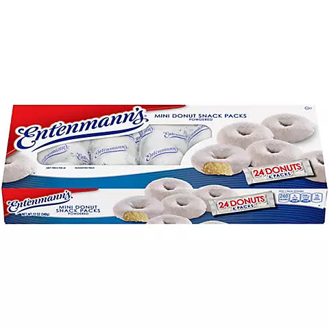 Entenmann's Mini Powdered Donut Snack Packs – Guggin Foods