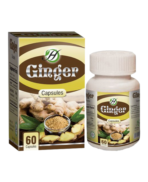Ginger Capsules – 60 Veggie Capsules – Guggin Foods