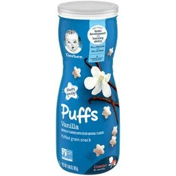 Gerber Puffs Vanilla 1.48 oz – Guggin Foods