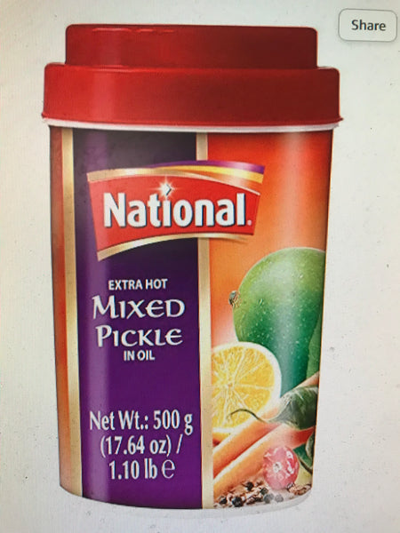 NATIONAL EXTRA HOT MIXED PICKLE – Guggin Foods
