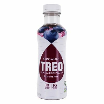 Treo Organic Fruit & Birch Water Blueberry 16oz (12 pack) Case – Guggin ...