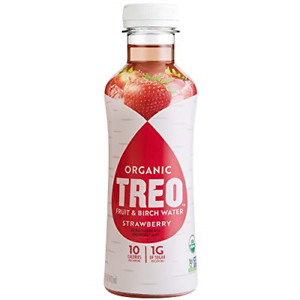 Treo Organic Fruit & Birch Water Strawberry 16oz (12 pack) Case ...